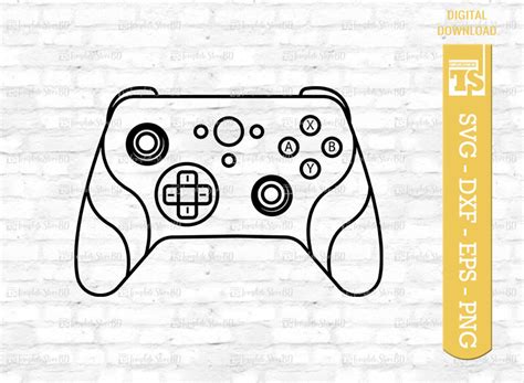 Gamer Controller Outline Svg Gamer Svg Video Game Svg Gamer