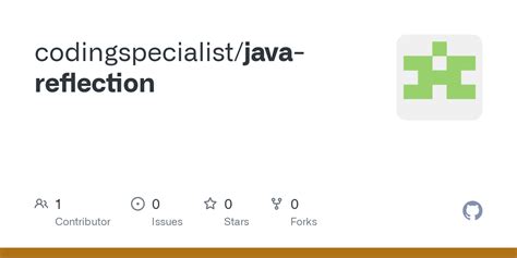 Github Codingspecialistjava Reflection