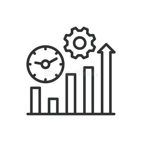 operational efficiency icon in line design operational efficiency
