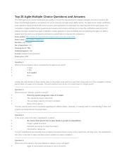 Top Agile Multiple Choice Questions And Answers Doc Top Agile Multiple Choice Questions