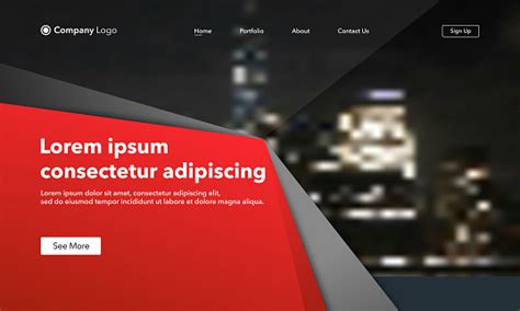 방문 페이지 Asbtract 배경 웹 사이트 큰 도시 조명 웹 사이트 또는 앱용 템플릿입니다 밤에 뉴욕 현대적인 디자인 벡터