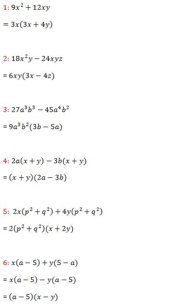 Rs Aggarwal Class 9 Chapter 3 Exercise 3a Solution Factorisation Of
