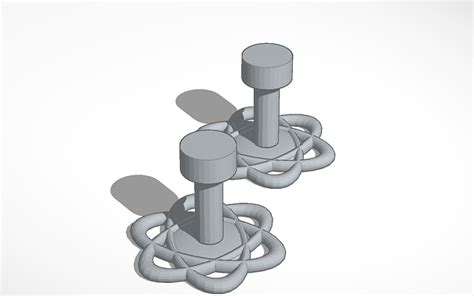 3d Design Atomic Cuff Links Tinkercad