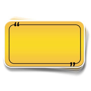 Yellow Title Frame Label Banner Yellow Label Yellow Label PNG