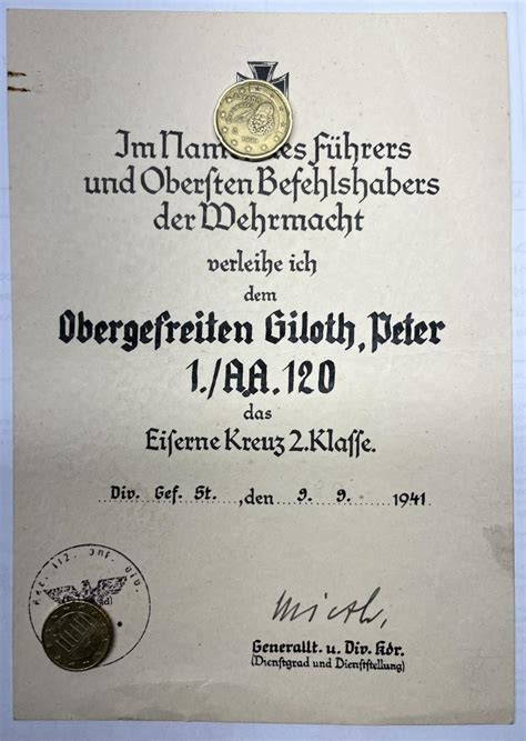 Kurland Docs Citation WH Heer 112 Inf Div Giloth