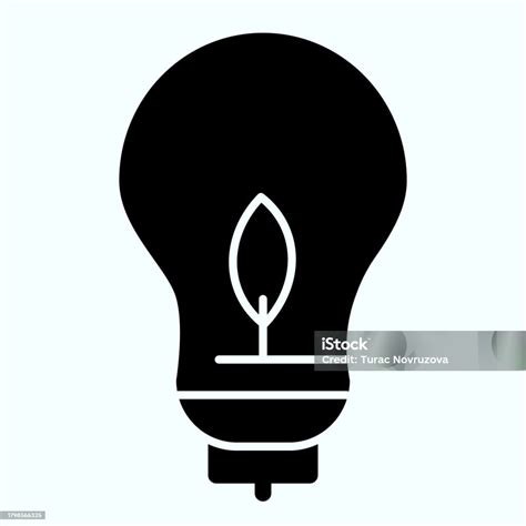 생태 전구 솔리드 아이콘입니다 램프 벡터 그림 백색에 고립되어 있습니다 앱을 위해 설계된 전기 저장 글리프 스타일 Eps 10 검은색에 대한 스톡 벡터 아트 및 기타 이미지