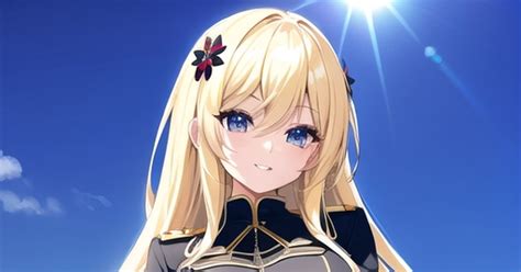 Ai 金色長髪の田中花子イメージ（この角度の太腿も触りたい。） 日向あすかのイラスト Pixiv