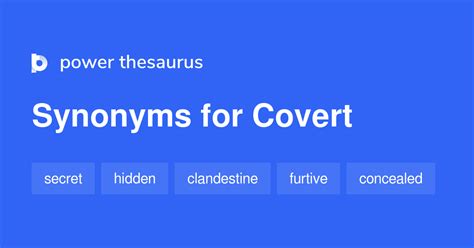 Covert Synonyms 1 332 Similar Words And Phrases