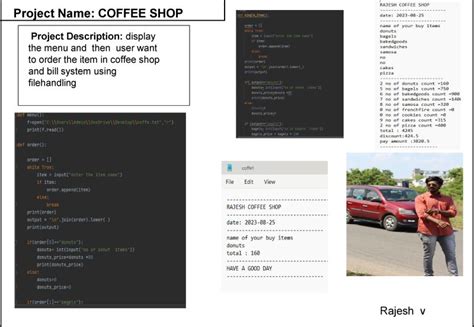 rajesh venkatesan on linkedin pythonprojects coffeeshopbilling