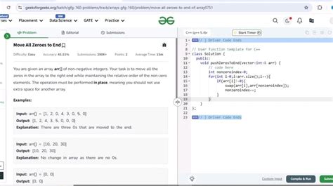 Codingchallenge Problemsolving Gfg Geekstreak2025 Dsa Khushi Jethwa