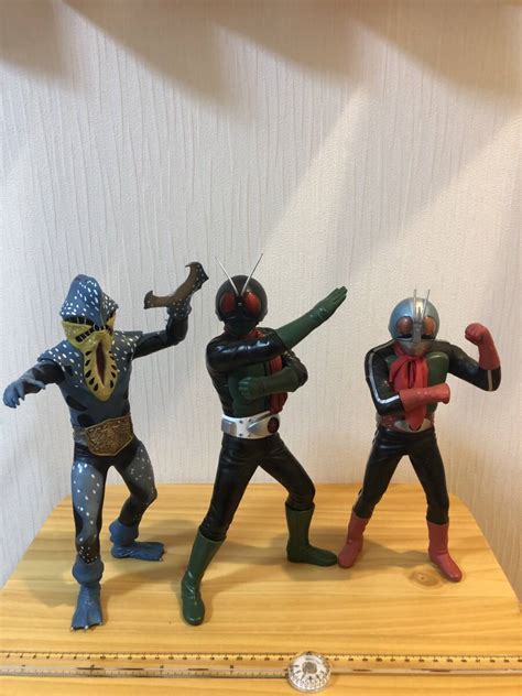 Yahooオークション 仮面ライダー桜島一号 シオマネキング 新2号ライ