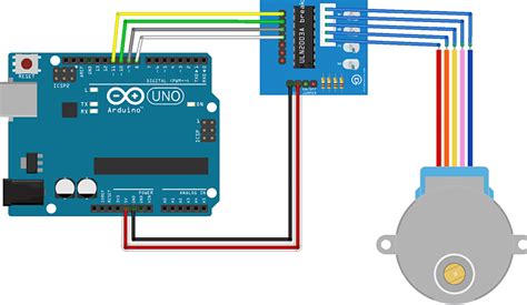 Schrittmotor 28BYJ 48 mit Treibermodul ULN2003 für Arduino