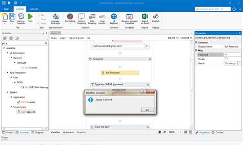 access denied error not letting me use get password activity help