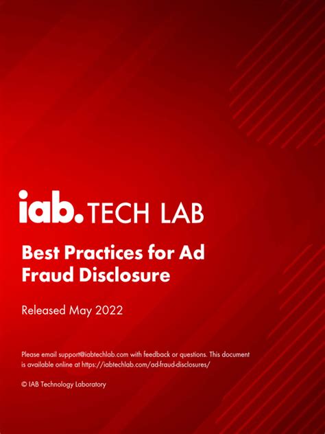 Best Practices For Ad Fraud Disclosures Pdf