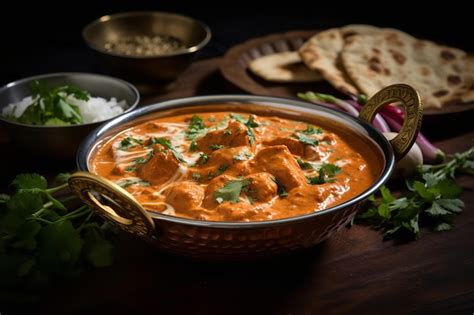 Premium Photo Butter Chicken Murgh Makhani Indian Food