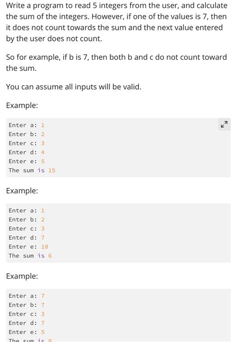 solved write a program to read 5 integers from the user and