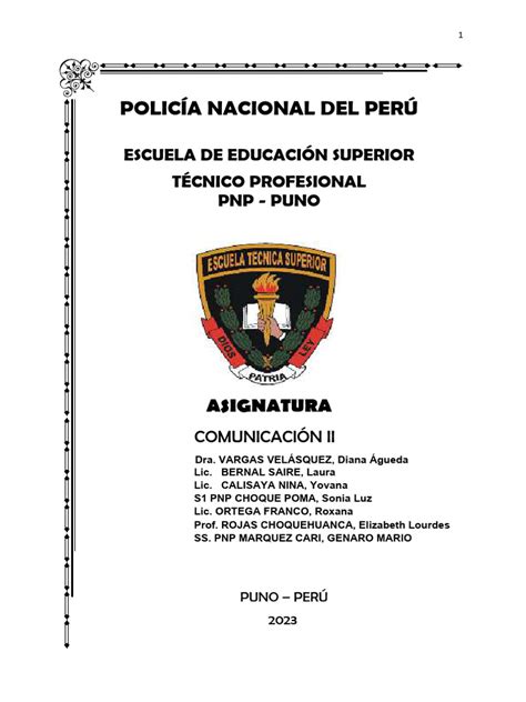 Sílabo Comunicación Ii 2023 Pdf