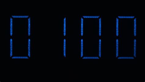Digital Clock Of 60 Minutes Stock Footage Video 100 Royalty Free