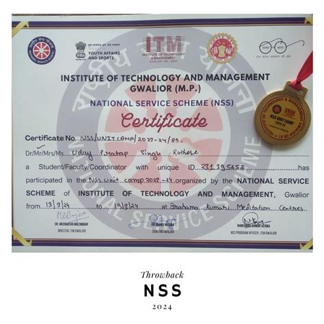 Uday Pratap Singh Rathore On Linkedin Nss Communityservice Volunteer Itmgwalior Youthaffairs