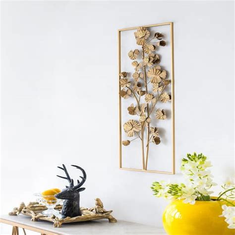 Rectangular Wrought Iron Wall Decor Metal Geometric Quatrefoil Wall