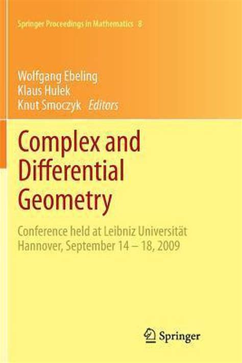 Complex And Differential Geometry 9783642269004 Boeken