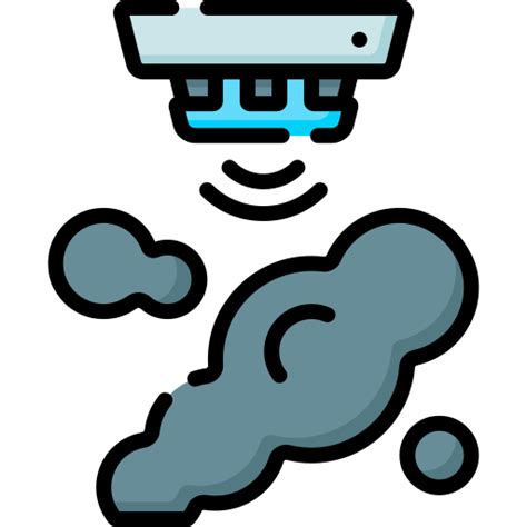 Smoke Sensor Special Lineal Color Icon