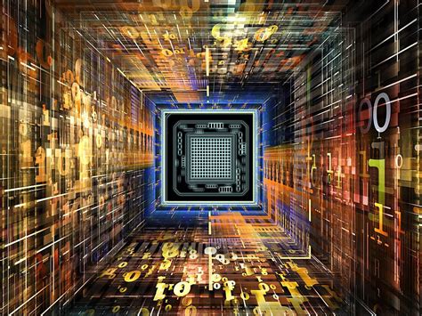 Propagation Of Numbers Illustration Cpu Data Photo Background And