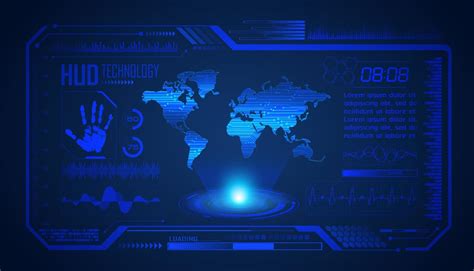 Modern Hud Technology Screen Background 13680276 Vector Art At Vecteezy