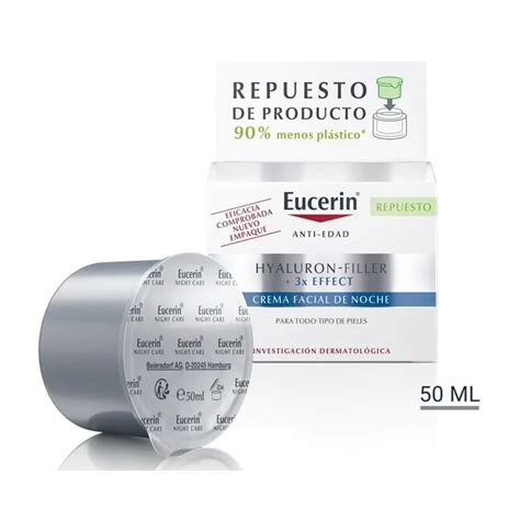 Eucerin Hyaluron Filler Recarga Triple Efecto Noche 50ml