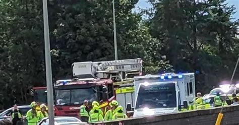 Scottish Driver Dies After Car Crashes Into Lorry With Emergency Crews