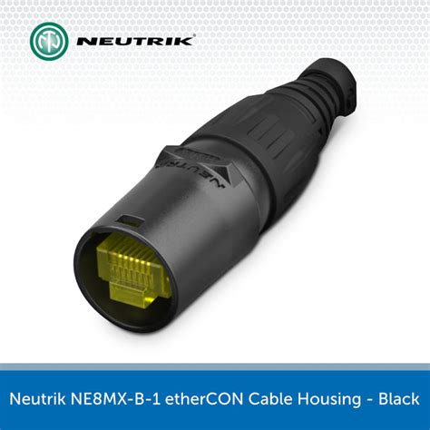 Neutrik Ne8mx B 1 Ethercon Cable Housing Black Audio Volt