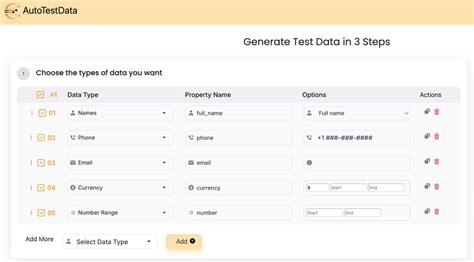 Autotestdata Generate Test Data In 3 Steps