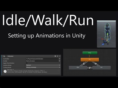 Idle Walk And Run Animations In Unity Tutorial YouTube