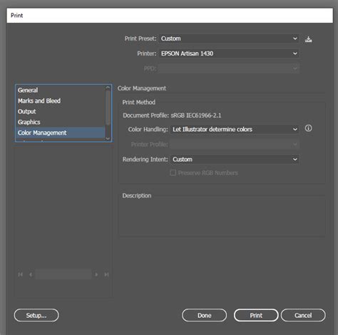 Solved Options Not Available In Print Dialogue Box Adobe Community