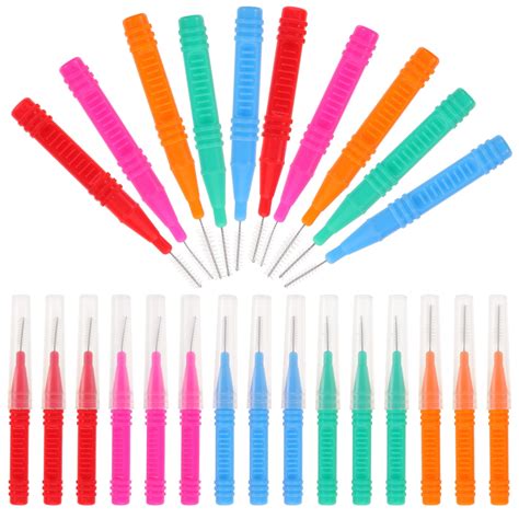 100 Pcs Interdental Brush Floss Between Teeth Gum Cleaning Pp Plastic