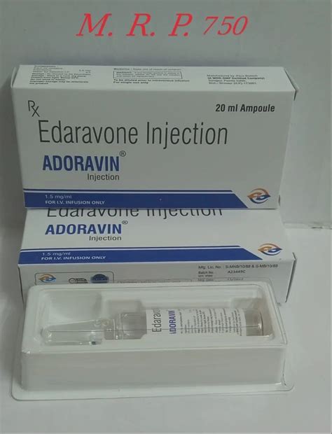 Edaravone 1 5 Mg Injection At Rs 750 Ampoule Sector 13 Id