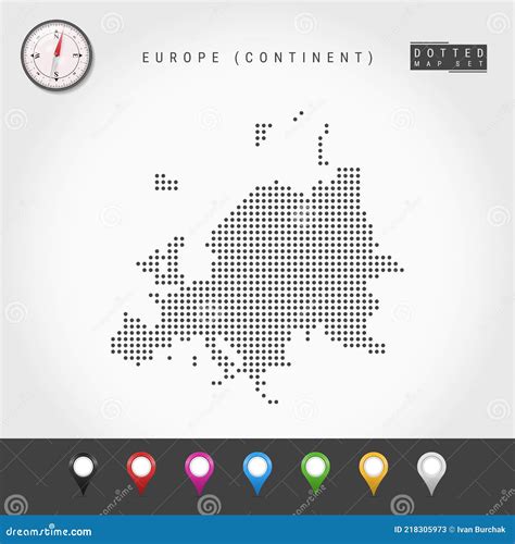 векторная карта европейского континента простой силуэт европы