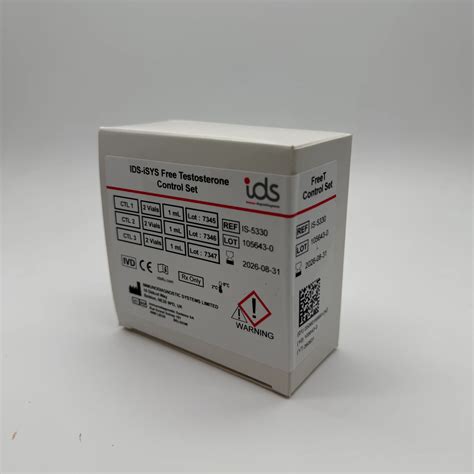 Control Set IDS ISYS Free Testosterone Calidad Para Ensayos Hormonales
