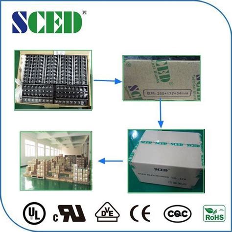 350mm Spring Push Terminal Block 5amp 16 22 Awg Pcb Screwless Terminal