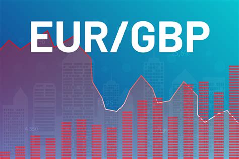 그래프 통화 쌍 Eur 열 선 숫자 도시에서 파란색 금융 배경에 Gbp 금융 시장 개념 에우르에 대한 스톡 벡터 아트 및 기타