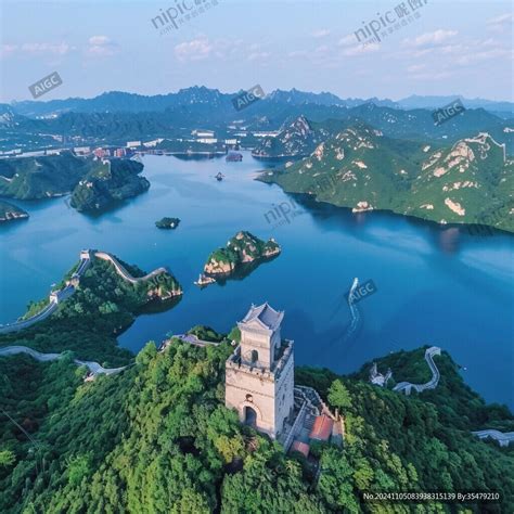 Ai创作图航拍黄花城水长城 易水湖风光 水长城风光 长城入水 水岸长城 水上长城 航拍雁栖湖 航拍十三陵水库 水中长城 十三陵水库航拍 雁栖湖