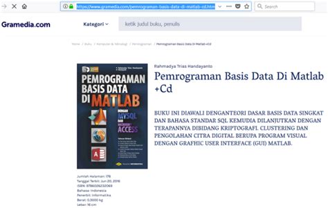 Problematika Explore Database Pada Matlab Rahmadya Trias Handayanto