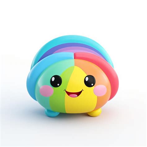Premium Photo A Colorful Toy With A Smiley Face