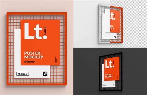 Lattice Poster Mockup — Medialoot