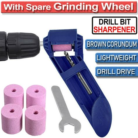 Jtween Drill Bit Sharpener Grinder Drill Grinding Tool With 5 Corundum