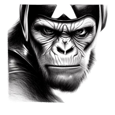 Captain America Ape Graphic · Creative Fabrica