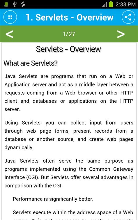 Free Servlets Tutorial Apk Untuk Unduhan Android