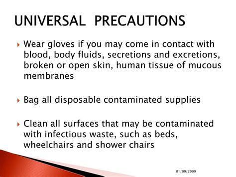 Ppt Infection Control And Universal Precautions Training Powerpoint