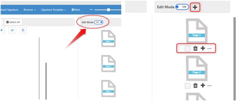 Edit Page Mode Digital Signing Feature Secured Signing