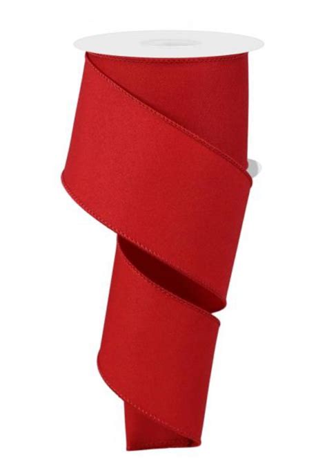 Solid Red Wired Ribbon 25” Greenery Market